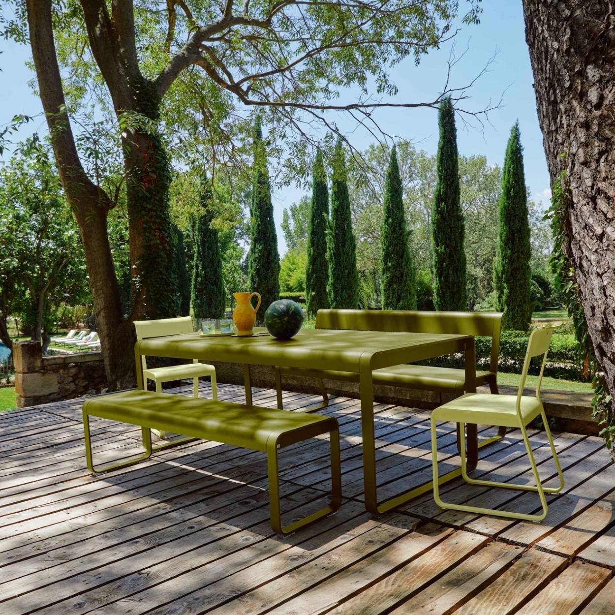 Bellevie Table 196x90cm - Willow Green - Fermob London