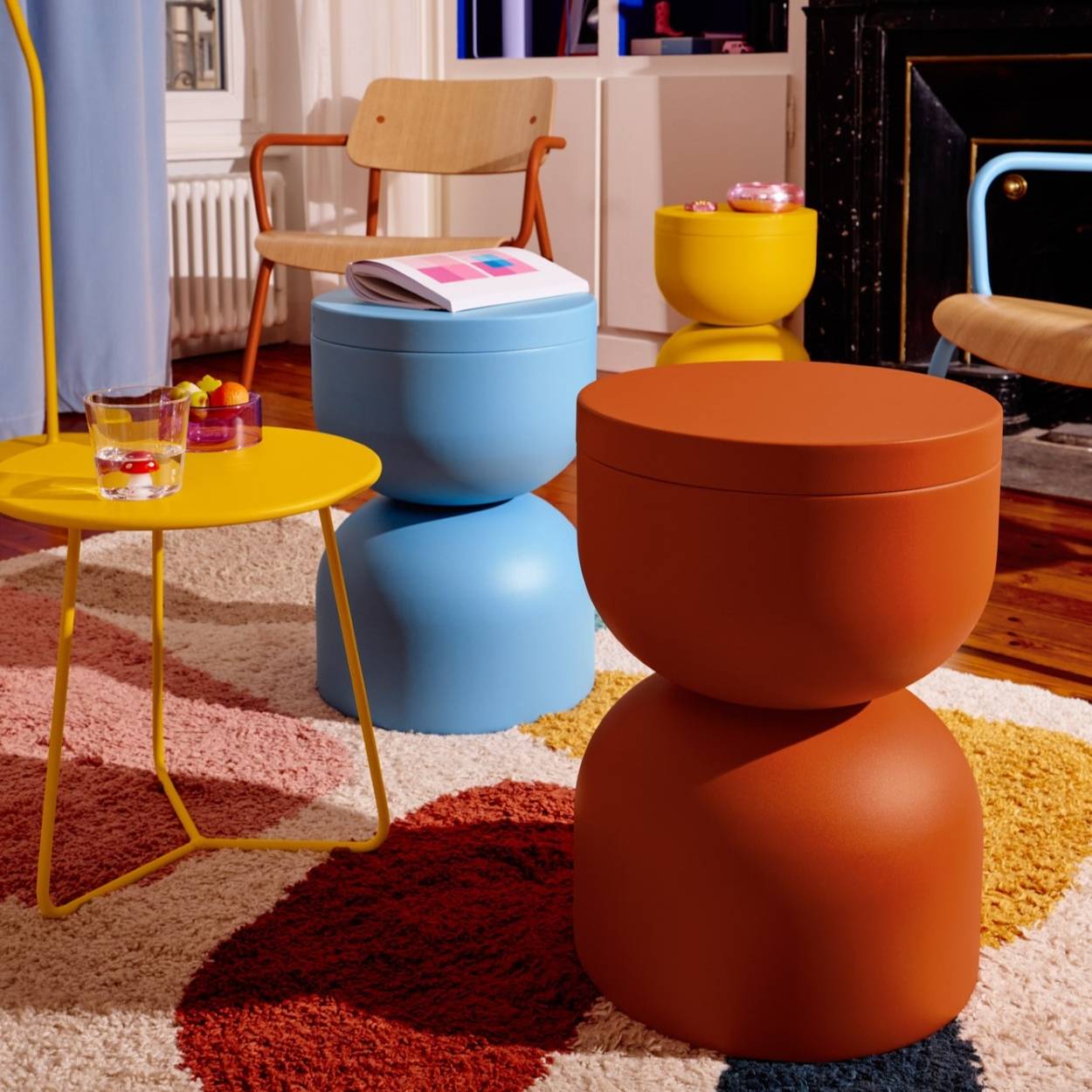 Fermob Piapolo Storage Stool - Stools - Fermob London